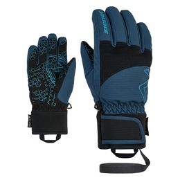 Ziener M&auml;dchen Skihandschuhe "LOTAR-Z GORE‐TEX PrimaLoft JUNIOR", blau, Gr. 3, Materialmix, Handschuhe, GORE-TEX, wasserdicht, winddicht,
