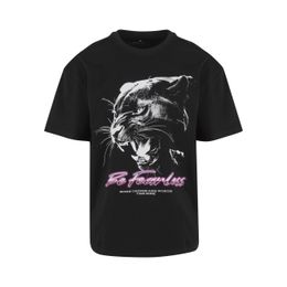 MisterTee Herren T-Shirt "MisterTee Be Fearless Oversize Tee", schwarz, Gr. XL, bedruckt, 100% Baumwolle, Shirts