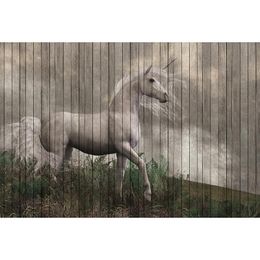 Livingwalls living walls Fototapete &raquo;Walls by Patel Fantasy 3&laquo; glatt Vlies, Wand, Schr&auml;ge beige Vlies B/L: 4m x 2,7m