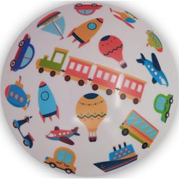 Niermann Deckenleuchten &raquo;Bunte Fahrzeuge&laquo; E27 1 Stk. Kinderzimmer, Kinderlampe bunt 1, &Oslash; 35cm H: 9cm, 1 Stk.