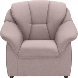 DOMO collection Sessel &raquo;Faenza f&uuml;r kleine R&auml;ume, zeitlos und elegant, kompakte Ma&szlig;e&laquo; grau 92% Polyester, 8% Nylon Struktur weich, B/H/T: 83cm x 88cm x