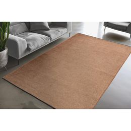 Obsession Teppich &raquo;En Vogue 400&laquo; rechteckig 8 mm H&ouml;he Uni Farben, leichte Struktur, In- und Outdoor geeignet, waschbar gold Polyester B : 300cm 1 Stk., 8mm, L: 