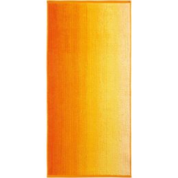 Dyckhoff Handt&uuml;cher &raquo;Colori&laquo; mit Farbverlauf gelb Walkfrottee, Obermaterial: 100% Baumwolle B/L: 70cmx140cm, 1 Stk., Walkfrottee