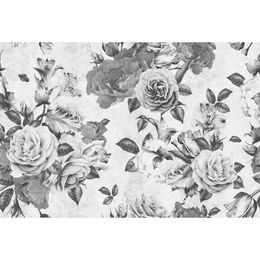 Livingwalls living walls Fototapete &raquo;Walls by Patel Spanish Rose 1&laquo; glatt Vlies, Wand, Schr&auml;ge grau Vlies B/L: 4m x 2,7m