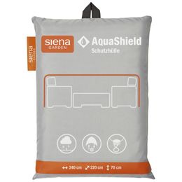 siena GARDEN Gartenm&ouml;bel-Schutzh&uuml;lle &raquo;AquaShield&laquo; grau Polyester B/H/L: 220cm x 70cm x 240cm