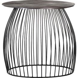 GUTMANN FACTORY Beistelltisch &raquo;Coffee, Couchtisch rund &Oslash; 51 cm&laquo; Beistelltisch im modernen Design schwarz B/H/T: 51cm x 49cm x 51cm