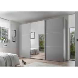 STAUD Schwebet&uuml;renschrank &raquo;Includo, Made in Germany&laquo; Mit Spiegelt&uuml;re und vier verschiedenen Ausstattungsvarianten Holzwerkstoff saphir, B/H/T: 280cm x