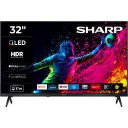 Sharp QLED-Fernseher &raquo;1T-C32HE3x&laquo; 80 cm/32 &prime;&prime; HD Smart-TV HD Tuner DVB-T/T2/C/S/S2 (MPEG4 + 10-bit HEVC/H.265)