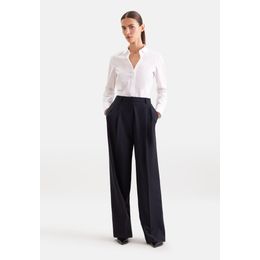 Seidensticker Damen Stoffhose, schwarz, Gr. 42, unifarben, 52% Polyester, 43% Schurwolle, 5% Elasthan, Hosen