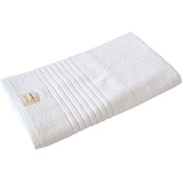 Dyckhoff Badetuch &raquo;Nature&laquo; wei&szlig; Frottier, Obermaterial: 100% Baumwolle B/L: 70cmx200cm, 1 Stk., Frottier