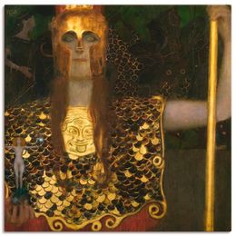 Artland Leinwandbild &raquo;Pallas Athene&laquo; G&ouml;tter 1 Stk. tlg. auf Holzrahmen gespannt braun Leinwand B/H/T: 50cm x 50cm, Leinwandbild G&ouml;tter quadratisch, 1 Stk.
