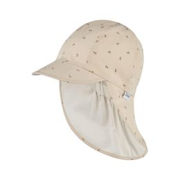 Sterntaler Schirmm&uuml;tze mit Nackenschutz Anker in beige | Gr.: 43 cm