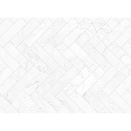 Livingwalls living walls Fototapete &raquo;Designwalls Marble Tiles&laquo; glatt Vlies, Wand, Schr&auml;ge, Decke grau Vlies B/L: 3,5m x 2,55m