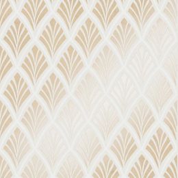 Laura Ashley Vliestapete &raquo;Florin&laquo; gemustert FSC zertifiziert, mit lebhaftem Druck, 10 Meter L&auml;nge gold Vlies B/L: 0,52m x 10m, Rollen: 1