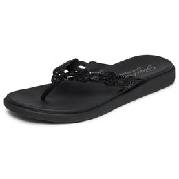 Skechers Damen Zehentrenner &raquo;MEDITATION LUXE&laquo; Strandschuh, Sommerschuh, Badeschuh mit Schmucksteinchen schwarz 35
