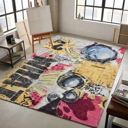 Gino Falcone Teppich &raquo;Cosima-107&laquo; rechteckig 3 mm H&ouml;he flachgeweber Jaquard-Teppich, mit Chenillegarn, modernes Design bunt Polyester B : 130cm 1 Stk., 3mm, L: 