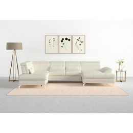 Sit & More sit&more Wohnlandschaft &raquo;Cabrio U-Form, B: 359 cm, mit Sitztiefen-, Arm- & Kopfteilverstellung&laquo; 3 Nierenkissen, Federkern, optional Schlaffunktion und