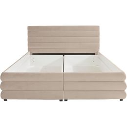 LeGer Home by Lena Gercke Polsterbett &raquo;Maylis&laquo; wahlweise mit und ohne Matratze und Lattenrost, auch in 200cm Breite beige 100% Polyester Liegefl&auml;che 