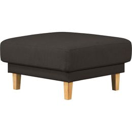 OTTO home Polsterhocker &raquo;TRIPLO passend zur Serie, Ma&szlig;e B/T/H: 82/72/46 cm&laquo; mit Wellenunterfederung, in hochwertiger Verarbeitung schwarz 88% 
