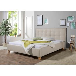 Maintal Polsterbett &raquo;Retlaw&laquo; Bettseiten zerlegt, ohne Bettkasten beige Liegefl&auml;che L&auml;nge B: 200cm x 180cm, Struktur (100% Polyester) Einlegerahmen/ohne 