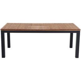 siena GARDEN Gartentisch &raquo;&raquo;Bozen&laquo; BxTxH:100x220x76 cm&laquo; Aluminium mit Robinienholz aus 100% FSC Holz beige B/H/T: 100cm x 76cm x 220cm