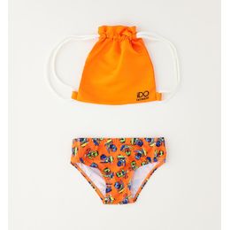 IDO Jungen Badehose "BABY BOY ACCESSORIES", orange, Gr. 104, Polyester, Badehosen