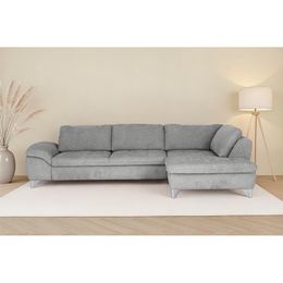 Die PlanBar Ecksofa &raquo;Ottomane MP-IN14007 L-Form, Breite 306 cm&laquo; wahlweise mit Schlaffunktion und verstellbaren Kopfst&uuml;tzen 100% Polyester B/H/T: 306cm