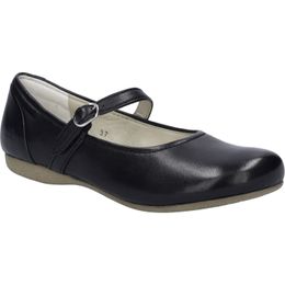 Josef Seibel Damen Ballerina "Fiona 77, schwarz", Gr. 40, schwarz, Obermaterial: 100% Rindsleder Leather cow., Schuhe
