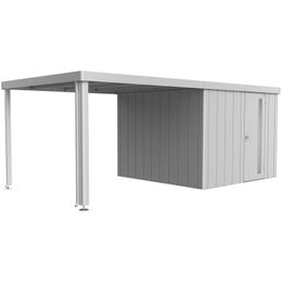 BioHort Ger&auml;tehaus-Anbaudach silber Stahlblech Einheitsgr&ouml;&szlig;e