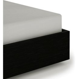 Spannbettlaken &raquo;Elementi&laquo; Laken aus 100% Baumwolle, hochwertiges Mako-Satin, Betttuch ab 90x200 grau Mako-Satin, Obermaterial: 100% Baumwolle B/L: 