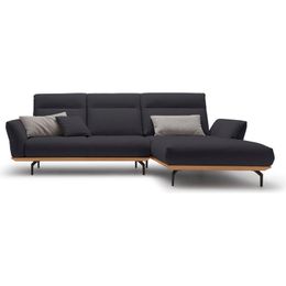Creation BY ROLF BENZ Ecksofa &raquo;CR.460 Designsofa mit verstellbarer R&uuml;ckenlehne, hochwertig & bequem&laquo; Sockel in Eiche, Alugussf&uuml;&szlig;e in umbragrau, Breite