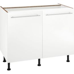Optifit Unterschrank &raquo;Bern&laquo; 100 cm breit, mit 2 T&uuml;ren, mit h&ouml;henverstellbaren F&uuml;&szlig;en wei&szlig; B/H/T: 100cm x 87cm x 58,4cm