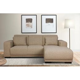 OTTO home Ecksofa &raquo;BORNHOLM L-Form, B: 234 cm - OTTO. Verl&auml;ssliche Qualit&auml;t.&laquo; Recamiere links oder rechts bestellbar, Wellenfederung, inkl. 2 Kissen 