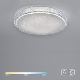 JUST LIGHT Deckenleuchte &raquo;FRIDA&laquo; LED-Board 1 Stk. Neutralwei&szlig; Tageslichtwei&szlig; warmwei&szlig; - kaltwei&szlig; LED, CCT-tunable white, Serienschalter, Memory, nach 