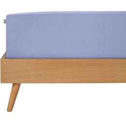 Schiesser Spannbettlaken &raquo;Elli&laquo; f&uuml;r hohe Matratzen und Boxspringbetten, MADE IN GREEN by OEKO-TEX lila Jersey-Elasthan, Obermaterial: 97% Baumwolle, 3% Elasthan