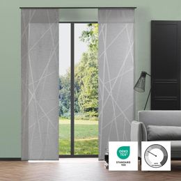 Neutex for you! Schiebegardine &raquo;BEAM&laquo; Paneelwagen 1 Stk. tlg. Abstraktes Muster grau Polyester 245cm, Paneelwagen, 60cm