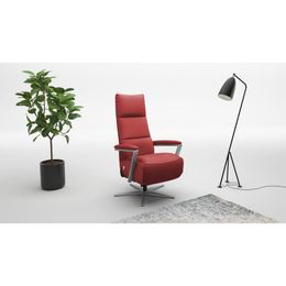 Sit & More sit&more TV-Sessel &raquo;Vario Comfort, inkl. Kopfteilverstellung & 360&deg; Drehfunktion&laquo; inkl. Herz-Waage-Funktion & 3 Motoren, H&ouml;he der Armlehnen 64cm rot 