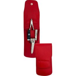 Pfeilring Pfeilring Manik&uuml;re-Etui Nappaleder rot B/H/T: 80mm x 125mm x 30mm 4 Stk.