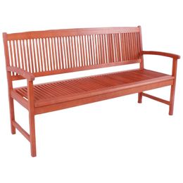 Garden Pleasure Gartenbank &raquo;STOCKHOLM&laquo; Packung, 3-Sitzer braun Eukalyptus FSC 100%, ge&ouml;lt B/H/T: 90,5cm x 60cm