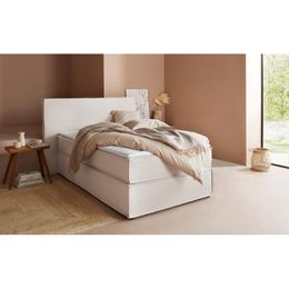 LeGer Home by Lena Gercke Boxspringbett &raquo;Yuma&laquo; incl. Topper, in 4 Breiten, 3 Matratzenarten und je 2 H&auml;rtegraden beige 100% Polyester Liegefl&auml;che B/L:
