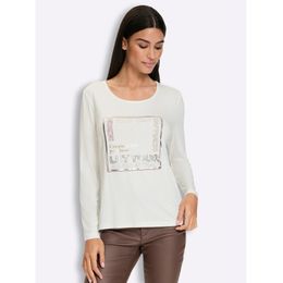Heine Langarm-Shirt in ecru | Gr.: 46