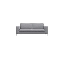 FLEXLUX 2,5-Sitzer &raquo;Fiore, super Sitzkomfort durch Kaltschaum im Sitz,&laquo; breite Armlehnen, F&uuml;&szlig;e Alu grau 100% Polyester B/H/T: 196cm x 85cm x 92cm, 