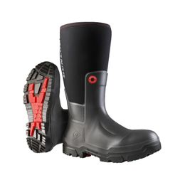 Dunlop Damen Gummistiefel "Snugboot Pioneer", Gr. 37, schwarz, Obermaterial: 100% Polyurethan PU., Schuhe