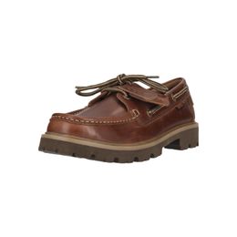 Clarks Herren Schn&uuml;rschuh "Cleyhill Boat", Gr. 44,5dunkelbraun, Leder, Schuhe, mit XTRALITE-Sohle