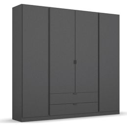 Rauch Dreht&uuml;renschrank &raquo;StyleUp&laquo; Typ Monochrome mit eleganten, langen Griffstangen in Schrankfarbe grau Holzwerkstoff Graumetallic, B/H/T: 181cm x 
