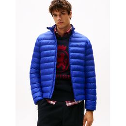 Tommy Hilfiger Herren Steppjacke "PACKABLE RECYCLED JACKET", blau, Gr. M, Web, Obermaterial: 100% Polyamid, Jacken, Winterjacke mit Logostickerei