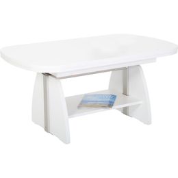 Hela Couchtisch &raquo;Fabian&laquo; mit Funktion, ausziehbar und h&ouml;henverstellbar wei&szlig; B/H/T: 157cm x 69cm x 67cm
