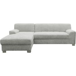 OTTO home Ecksofa &raquo;Lolland 241 x 146 cm, modern, mit Steppungen, gem&uuml;tlich&laquo; L-Form, aus Pet Friendly Bezug grau 100% Polyester B/H/T: 241cm x 79cm x 
