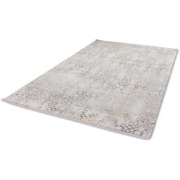 Astra Teppich &raquo;Gravina 231&laquo; rechteckig 8 mm H&ouml;he seidiger Schimmer durch Viskose, Hoch Tief Struktur, Wohnzimmer beige Kunstfaser, Viskose B : 200cm 1