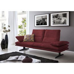W.Schillig 2-Sitzer &raquo;broadway, Designsofa mit tollem Sitzkomfort, Breite 216cm&laquo; Sitztiefenverstellung, Kopfteil- & Seitenteilverstellung, Breite 216cm